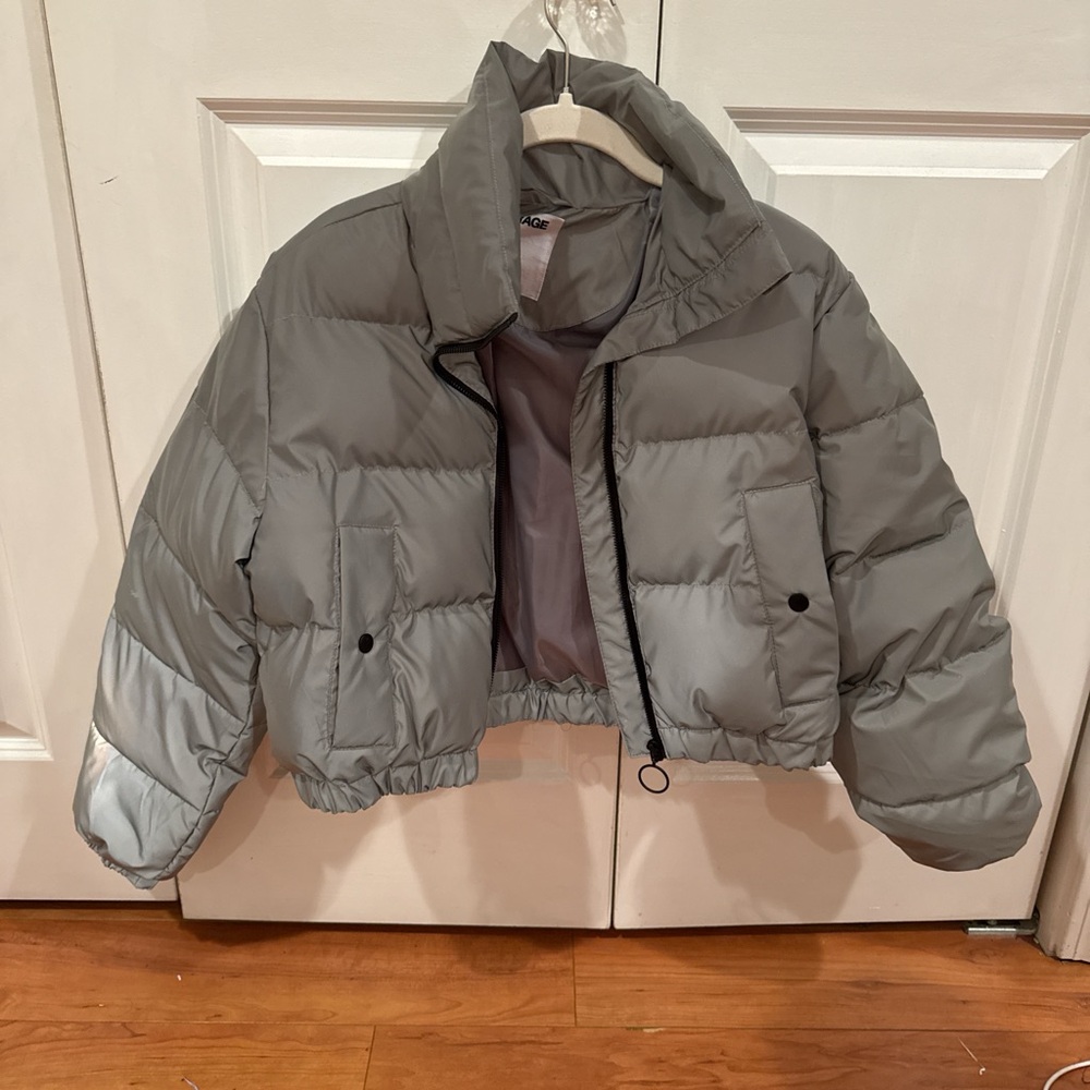 Garage Silver And Reflective Puffer Jacket - Gem